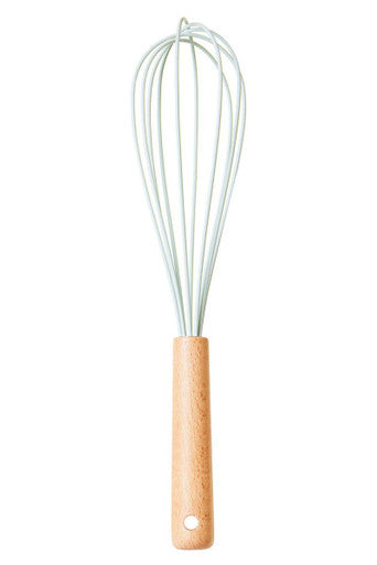 Shop Nova Sage Green Silicone Head Whisk With Round Wood Handle from Orsina