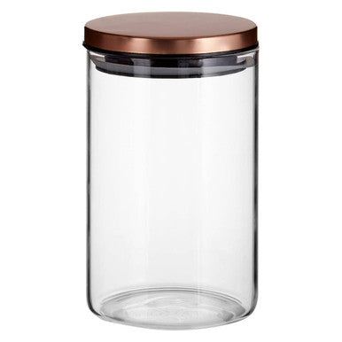 Shop Freska Rose Gold Lid Storage Jar 950ml from Orsina