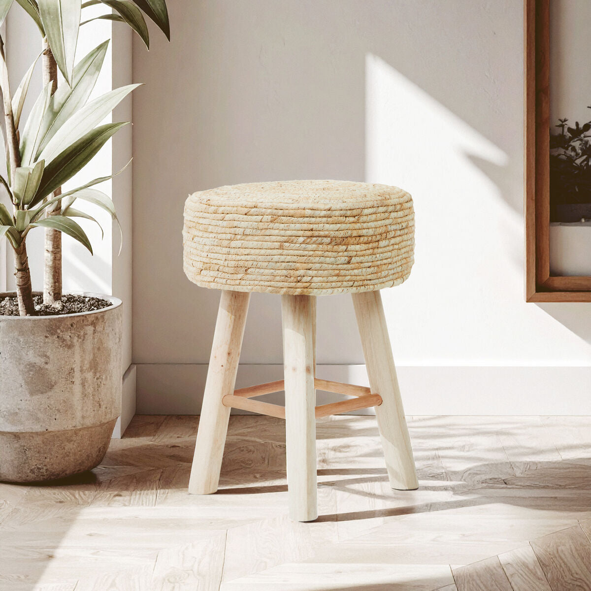 Shop Lentigo Natural Corn Rope Stool from Orsina