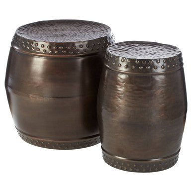 Shop Reza Set of 2 Drum Style Side Tables from Orsina