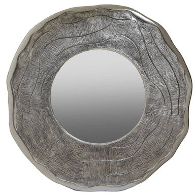 Shop Silva Large Oak Effect Silver Wall Mirror from Orsina