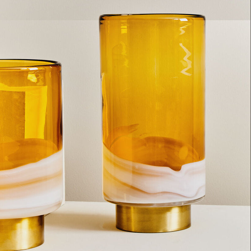Shop Cleo Large Amber Vase from Orsina