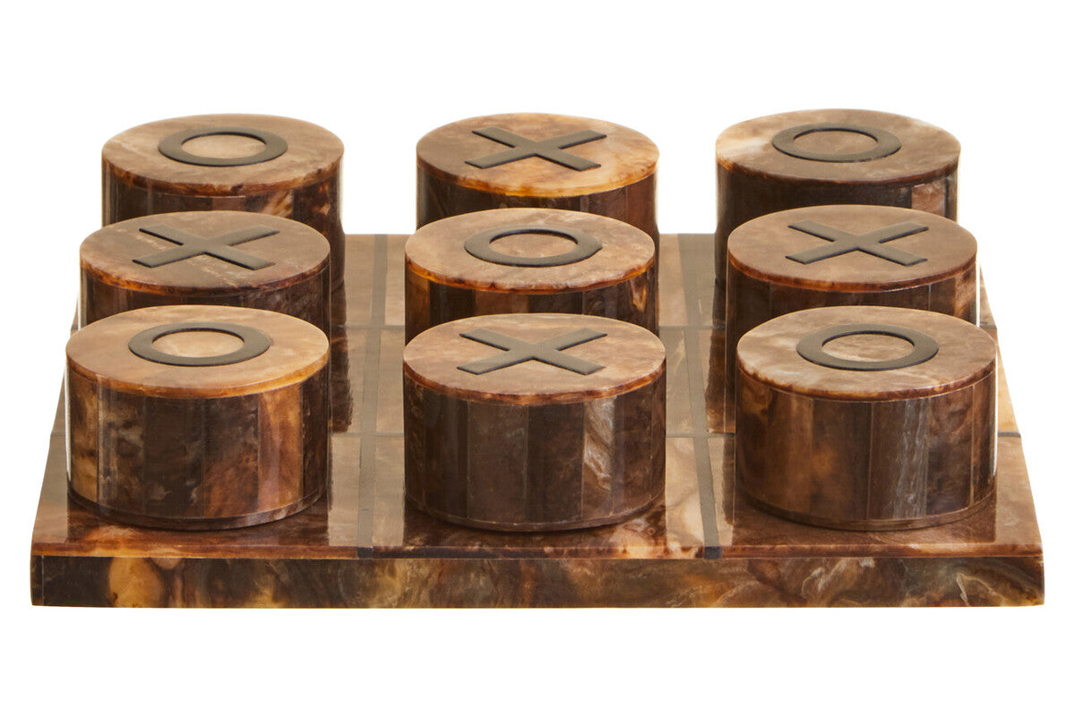 Shop Churchill Games Brown and Black Finish Noughts And Crosses from Orsina