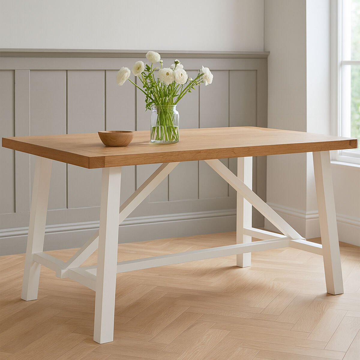 Shop Parkside Natural Oak Dining Table from Orsina