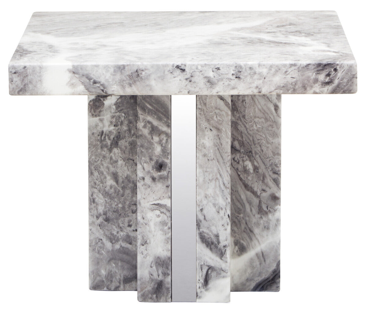 Shop Saronno Grey Marble Side Table from Orsina